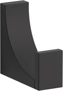 kohler k-26569-bl minimal robe hook, matte black