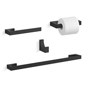 Kohler K-26569-BL Minimal Robe Hook, Matte Black