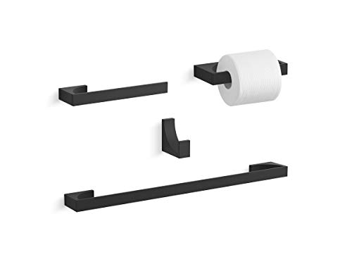 Kohler K-26569-BL Minimal Robe Hook, Matte Black