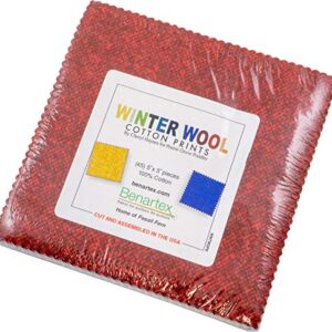 Benartex Winter Wool 5x5 Pack Charm Pack