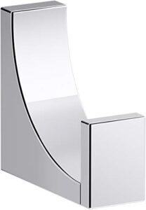 kohler k-26569-cp minimal robe hook, polished chrome