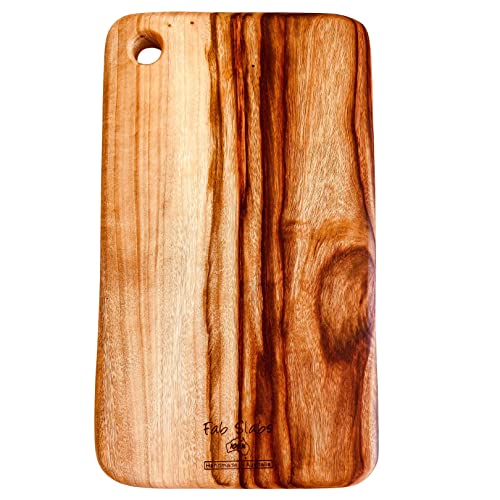 Fab Slabs Natural Wood Camphor Laurel Medium Cutting Board for Kitchen