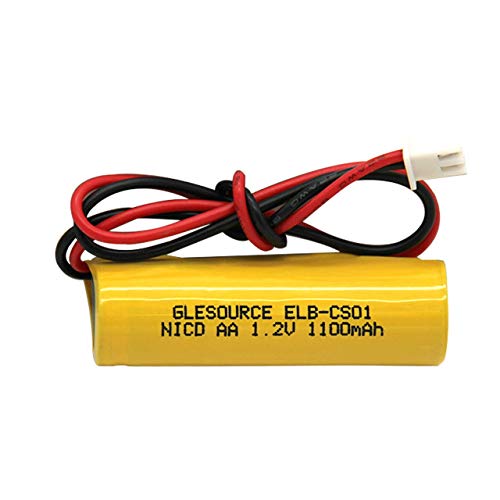 GLESOURCE AA 1100mAh 1.2V Emergency Light Battery Compatile for ELB-CS01, EXR EL 122 C4T,Custom 332,Unitech OSA268(2 Pack)