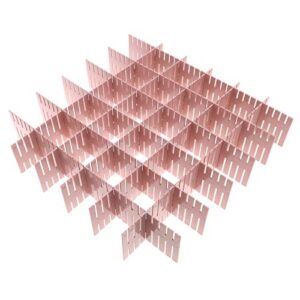 sing f ltd 12pcs adjustable diy grid clapboard divider drawer closet storage organizer home storage 37x7cm pink