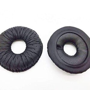 60425-01 Leatherette Ear Pads by AvimaBasics | Premium Earpads Cushion Compatible with Plantronics Supra Plus 19025-01 H91N H101N HW111N HW121N Blackwire C610 C610-M C620 C620-M Headsets