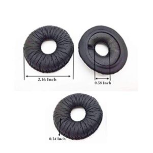 60425-01 Leatherette Ear Pads by AvimaBasics | Premium Earpads Cushion Compatible with Plantronics Supra Plus 19025-01 H91N H101N HW111N HW121N Blackwire C610 C610-M C620 C620-M Headsets