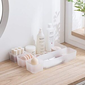 Poeland 5 Pcs Drawer Organizer Tray Storage Box for Bedroom Dresser Bathroom Kitchen