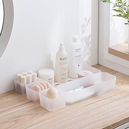 Poeland 5 Pcs Drawer Organizer Tray Storage Box for Bedroom Dresser Bathroom Kitchen