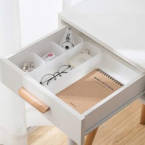 Poeland 5 Pcs Drawer Organizer Tray Storage Box for Bedroom Dresser Bathroom Kitchen