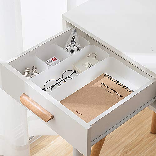 Poeland 5 Pcs Drawer Organizer Tray Storage Box for Bedroom Dresser Bathroom Kitchen