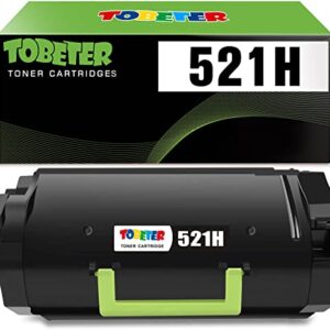 ToBeter MS810 Remanufactured High Yield Toner Cartridge for Lexmark 521H 52D1H00 for MS710 MS711 MS810 MS810n MS810dn MS811 MS811dn MS812 MS710dn MS710n MS711dn MS810de MS810dtn Printer(Black, 1 Pack)