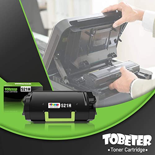 ToBeter MS810 Remanufactured High Yield Toner Cartridge for Lexmark 521H 52D1H00 for MS710 MS711 MS810 MS810n MS810dn MS811 MS811dn MS812 MS710dn MS710n MS711dn MS810de MS810dtn Printer(Black, 1 Pack)