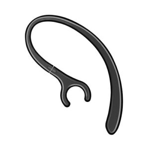 6 Pack Replacement Ear Hook Universal Small Clamp Loop Clip for Other Bluetooth Headset(Black)