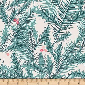 art gallery fabrics art gallery little town be merry fabric, green