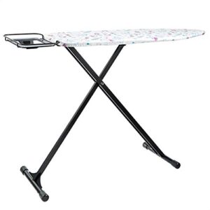 amazon basics ironing board medium 122x38 cm with iron rest h shape, black