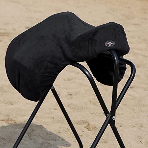 Harrison Howard Fleece Horse Saddle Cover for JP/CC Horse Saddle Cover-Black