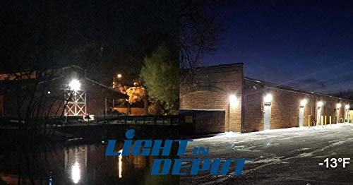 Light in Depot Photocell Dusk to Dawn 60w LED Wall Pack Area Light 5000K Daylight 6750Lm, AC120-277V Outdoor Security Lighting, Waterproof IP65, TUV/DLC Listed (60w, 4 Pack)