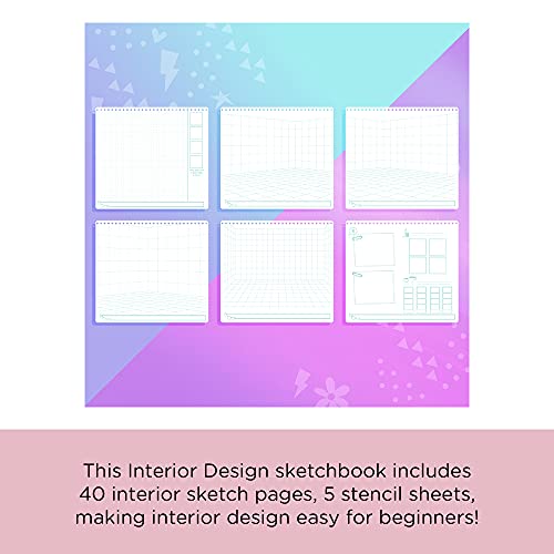 Fashion Angels Fashion Design Sketch Portfolio Artist Set & Interior Design Sketch Portfolio- Sketch Book- Learn Interior Design