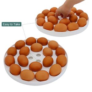 10 Inch Portable Pie Carrier with Lid and Tray 3-In-1 Round Cupcake Container Egg Holder Muffin Tart Cookie Keeper Food (Green)