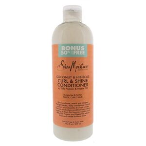 sheamoisture women's coconut and hibiscus curl shine conditioner 764302314318