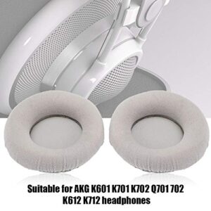 2Pcs Foam Earpads Soft Replacement Ear Pads Cushion Cotton Headset Earpads Suitable for AKG K601 K701 K702 Q701 702 K612 K712 Headphones (Gray)