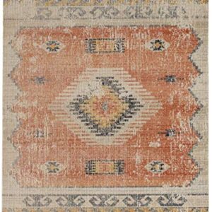 Plateau Moore Ivory & Rust 8' X 10' Area Rug by Linon