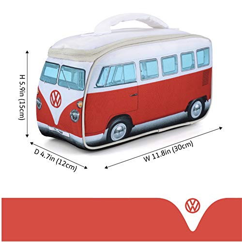 Volkswagen Insulated Lunch Box Bag - Spacious Reusable Tote Cooler Bag for Kids and Adults with Carry Handle - Official VW Bus Accessories, Multiple Colors