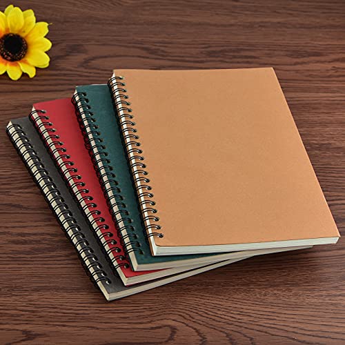 Coopay 6 Pieces Soft Cover Notebooks Spiral Sketchbook Journal Diary Planner Lined Notebook for Business Office School,120 Pages/ 60 Sheets, A5/ 8.3 x 5.5 inch (Multicolor Cover)