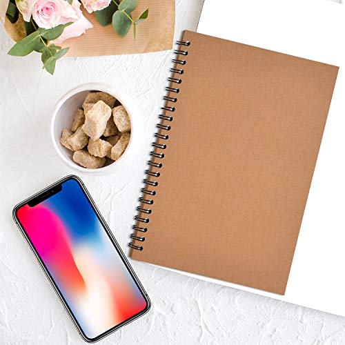 Coopay 6 Pieces Soft Cover Notebooks Spiral Sketchbook Journal Diary Planner Lined Notebook for Business Office School,120 Pages/ 60 Sheets, A5/ 8.3 x 5.5 inch (Multicolor Cover)