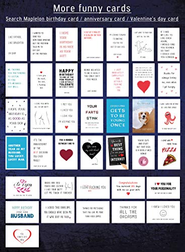 Maplelon Funny Anniversary Card for Boyfriend Girlfriend, Husband Wife Birthday Card, Best Thing on Internet…