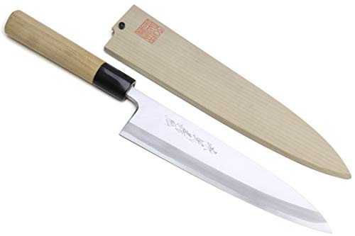 Yoshihiro Kasumi White Steel Mioroshi Filet Sushi Sashimi Japanese Chef Knife (8.25'' (210mm))