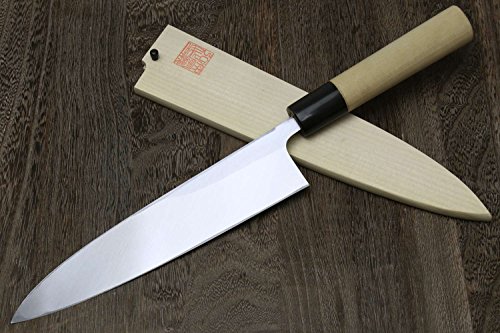 Yoshihiro Kasumi White Steel Mioroshi Filet Sushi Sashimi Japanese Chef Knife (8.25'' (210mm))