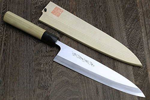 Yoshihiro Kasumi White Steel Mioroshi Filet Sushi Sashimi Japanese Chef Knife (8.25'' (210mm))