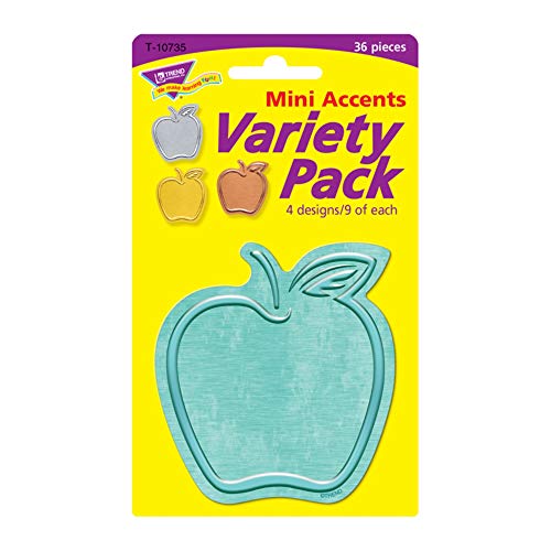 Trend I Metal Apples Mini Accents Variety Pack, 36 ct