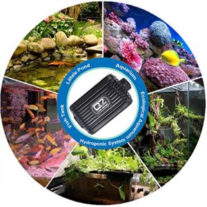 Aquarium Air Pump for Fist Tank - Small and Quiet Dual Outlet Aerator Pump Fish Tank Oxygen Bubbler with Aquarium Air Pump Accessories Air Stones Airline Tube Check Valves