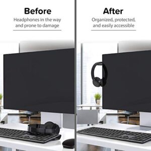 TotalMount Monitor Stand for Headphones and Headsets (Premium-Grade Holder Saves Desk Space and Protects Headphones)