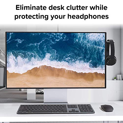 TotalMount Monitor Stand for Headphones and Headsets (Premium-Grade Holder Saves Desk Space and Protects Headphones)