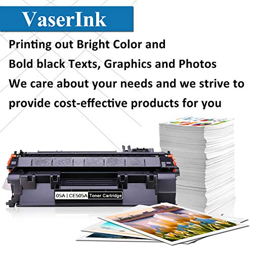 2-Pack Black 05A | CE505A Toner Cartridge Replacement for HP P2035 P2035n P2055 P2055d P2055dn P2055x Printer Toner - by VaserInk