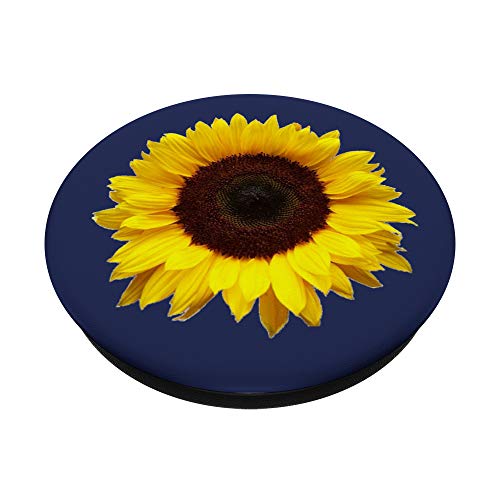 Beautiful yellow sunflower sun flower blooms funny gift PopSockets Swappable PopGrip