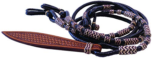 Buffalo Leather Softy Romel Reins with Rawhide Accents