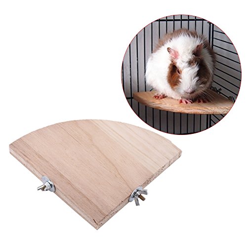 Parrot Cage Perch Stand Platform, Wooden Birdcage Ladders Budgie Pet Rat Exercise Accessories 5 inches