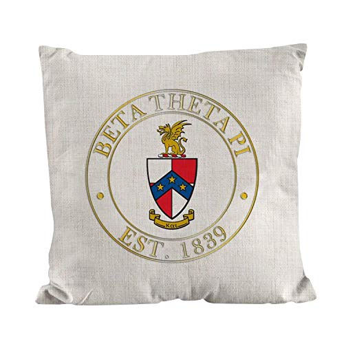 Greekgear Beta Theta Pi Crest Linen Pillow