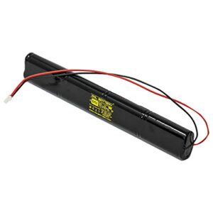 xml battery bbat0044a bbat0043a unitech aa900mah 9.6v 900mah bat9.6v700 ni-cd rechargeable battery pack replacement for exit sign emergency light