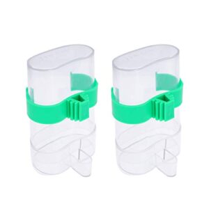 popetpop water feeders for birds - 2 pack bird water dispenser, automatic bird feeder for parrot parakeet cockatiel