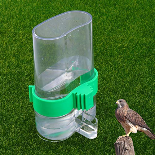 POPETPOP Water Feeders for Birds - 2 Pack Bird Water Dispenser, Automatic Bird Feeder for Parrot Parakeet Cockatiel