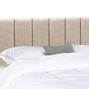 Yongchuang Upholstered Headboard King Foldable Headboard for King Size Bed Adjustable Height Oatmeal