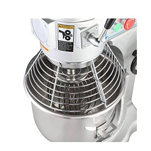 INTBUYING Commercial Food Mixer 11QT Stand Mixer Dough Kneading Machine Bowl Lift Double Commercial Mixer Counterop Mixer 110V