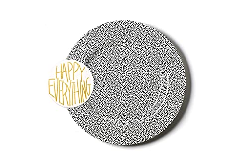 HAPPY EVERYTHING! Black Small Dot Big Entertaining Platter