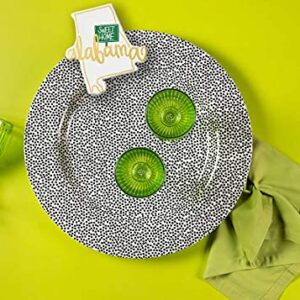 HAPPY EVERYTHING! Black Small Dot Big Entertaining Platter