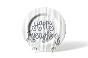 happy everything! stone skinny stripe big round platter